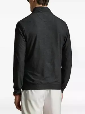 Rlx Ralph Lauren Quarter-zip High-neck Sweater - Grey