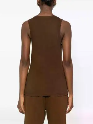 ENTIRE STUDIOS Sheer Tank Top - Brown
