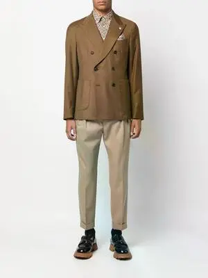 MANUEL RITZ Wool Blend Double-breasted Blazer