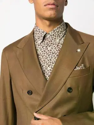 MANUEL RITZ Wool Blend Double-breasted Blazer