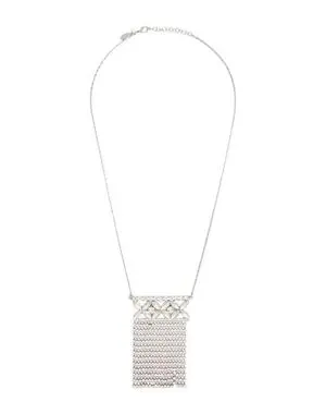 TWINSET Crystal And Fringe Necklace - Silver