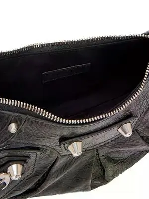 Balenciaga Leather Shoulder Bag With Heart Charm