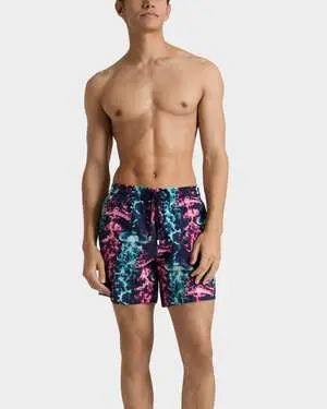 Vilebrequin Ultra-light Packable Medusa Print Swim Shorts - Blue
