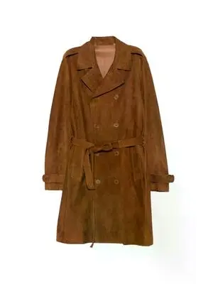 SALVATORE SANTORO Belted Double-breasted Coat
