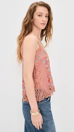 Farm Rio Lace Trimmed Blouse