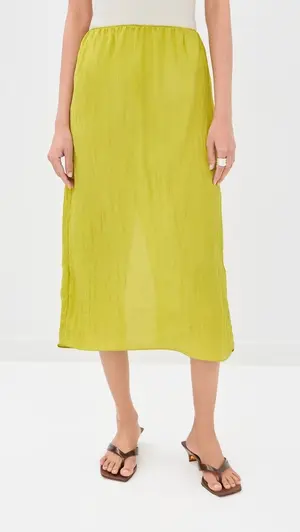 Tibi Crinkle Slip Skirt