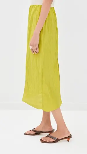 Tibi Crinkle Slip Skirt