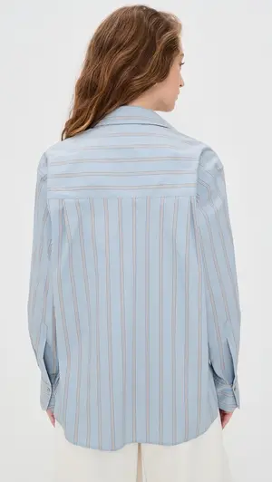 Vince Striped Stretch Shirt