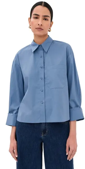 Women's 3/4 Sleeve Buttondown Shirts