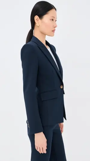 Veronica Beard Single-breasted Miller Dickey Blazer