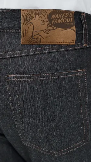 Naked & Famous Denim True Guy Hemp Blend Selvedge Jeans - Indigo