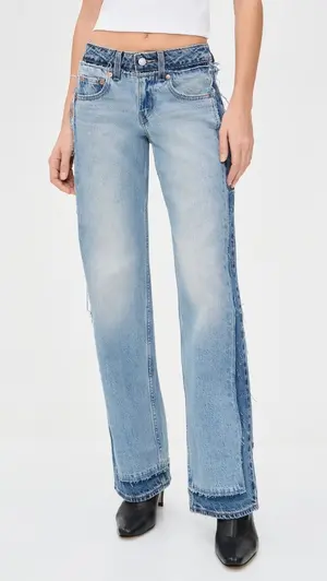 LEVI'S Low Loose Deconstructed Jeans