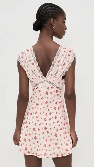 For Love & Lemons Leah Mini Slip Dress