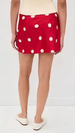 BAILEY ROSE Polka Dot Miniskirt