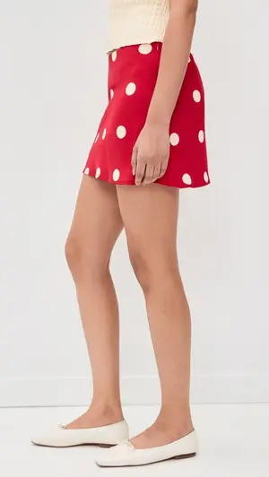BAILEY ROSE Polka Dot Miniskirt