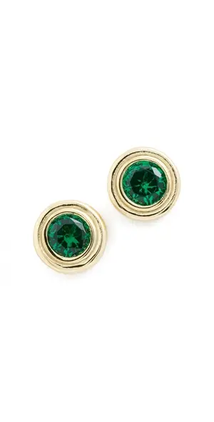 Shashi Smooth Dome Stud Earrings