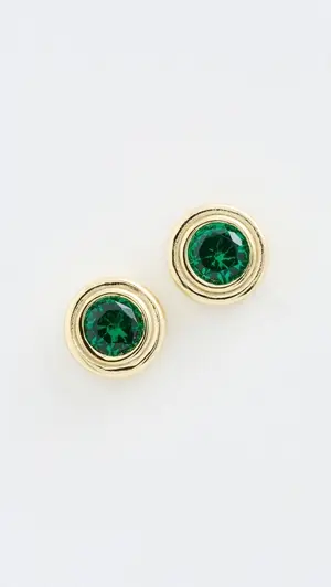 Shashi Smooth Dome Stud Earrings