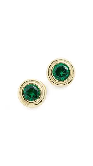 Shashi Smooth Dome Stud Earrings