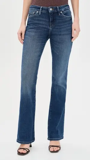 Good American Low Rise Bootcut Jeans