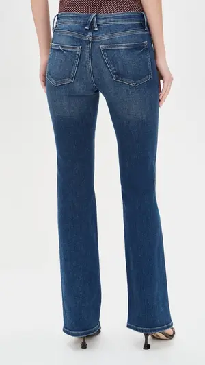 Good American Low Rise Bootcut Jeans