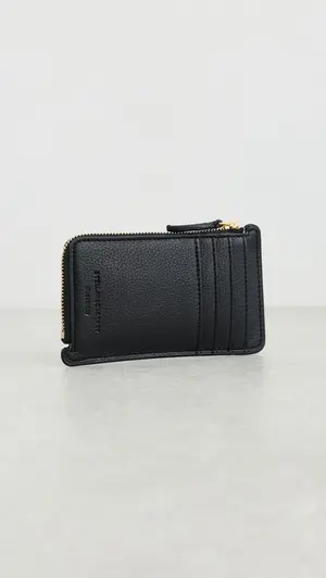 Stella McCartney Ryder Zip Card Holder - Black