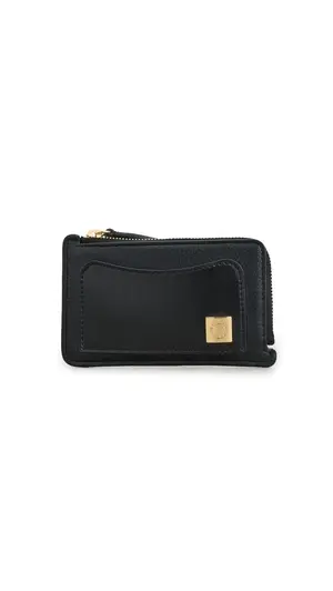 Stella McCartney Ryder Zip Card Holder - Black