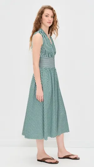 Shoshanna Miriam V-neck Midi Dress