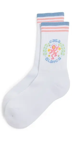 Casablanca Dance Joy Socks - White/blue