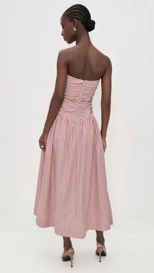 NIA Mulholland Strapless Midi Dress