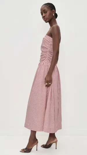 NIA Mulholland Strapless Midi Dress