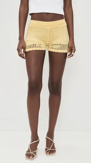 BAILEY ROSE Crochet Mini Shorts