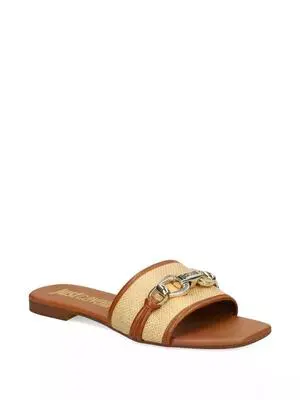 Just Cavalli Chain-embellished Woven Sandals