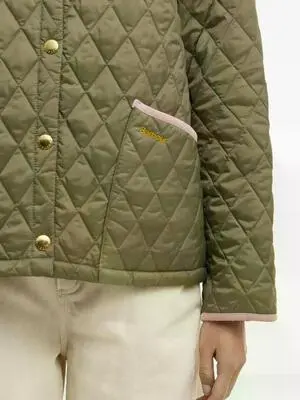 Barbour Liddesdale Diamond-quilted Jacket With Corduroy Collar