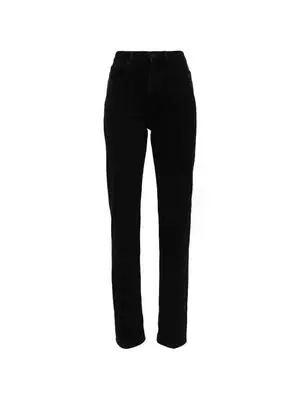 Saint Laurent Logo Patch Straight Jeans