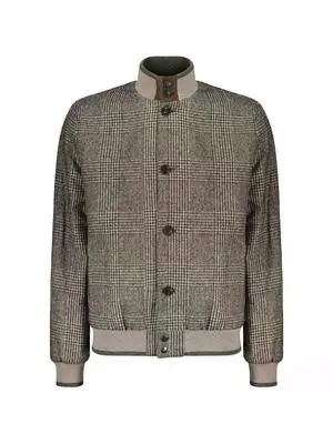 Fedeli Check-pattern Bomber Jacket