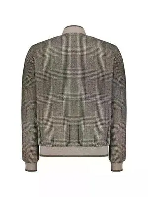 Fedeli Check-pattern Bomber Jacket