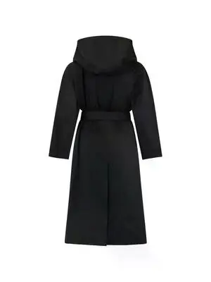 MOORER Belted Hooded Coat