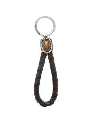 ALBERTO LUTI Braided Keyring - Brown