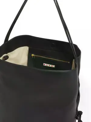 Marni Split-handle Leather Shoulder Bag