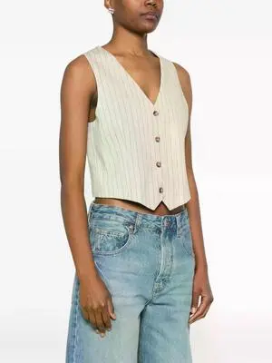 CIRCOLO 1901 Pinstripe Buttoned Waistcoat