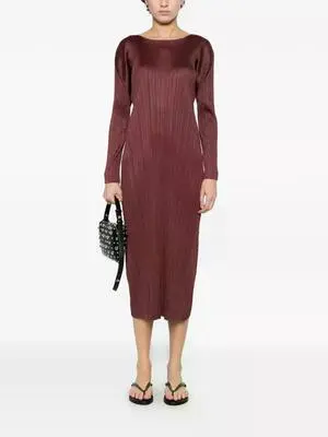 Issey Miyake Pleated Midi Dress