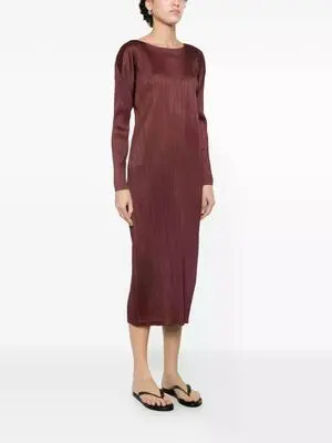 Issey Miyake Pleated Midi Dress