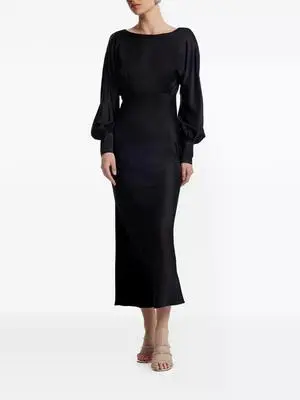 FRAMBOISE Bishop Sleeve Midi Dress