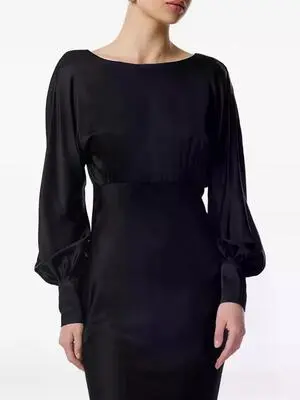 FRAMBOISE Bishop Sleeve Midi Dress