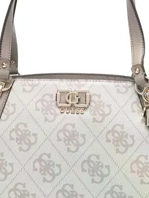 Guess Karnilla Monogram Leather Tote Bag