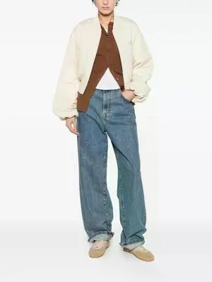 Axel Arigato Lola Zipped Bomber Jacket - Neutrals