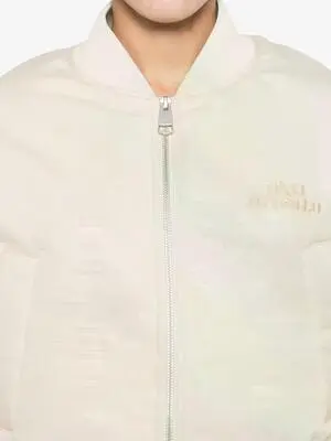 Axel Arigato Lola Zipped Bomber Jacket - Neutrals