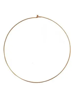 DEZSO 18k Rose Gold Wire Necklace - Pink