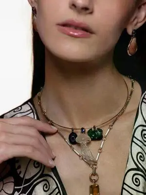 DEZSO 18k Rose Gold Wire Necklace
