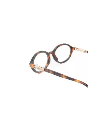 Gucci Oval Eyeglasses - Brown